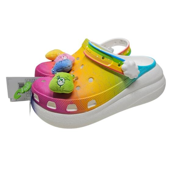 CROCS | Shoes | New Crocs 7 Care Bears Crush Clog Rainbow Platform ...